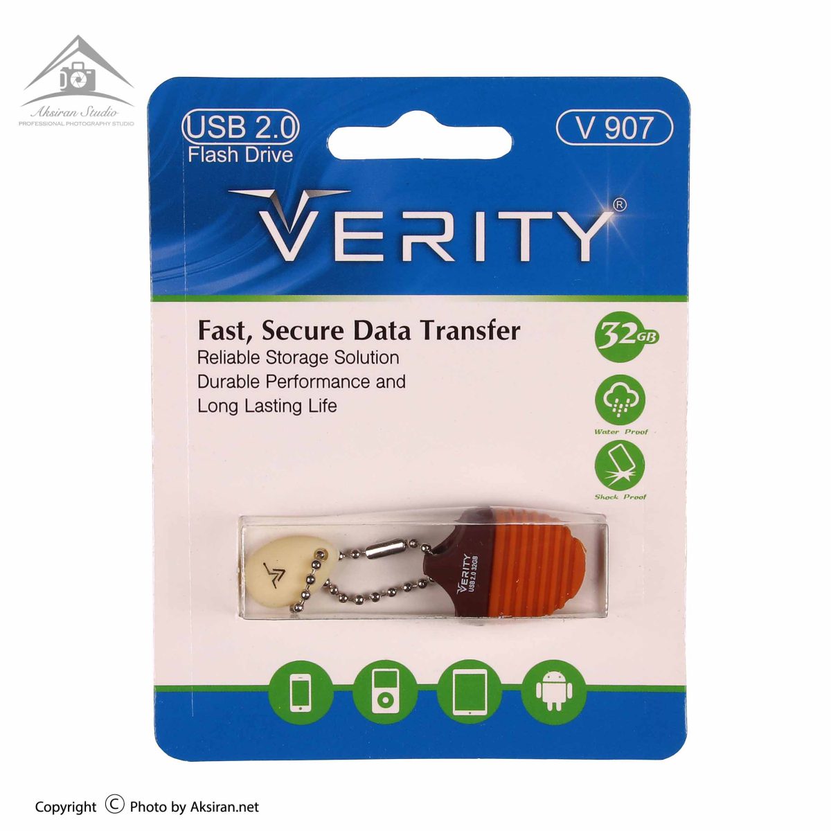 فلش مموری وریتی مدل V 907 ظرفیت 32 گیگابایت | عکسیران